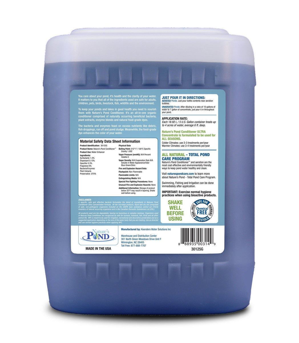 Nature's Pond Conditioner Ultra Concentrate – Koenders Water Solutions ...
